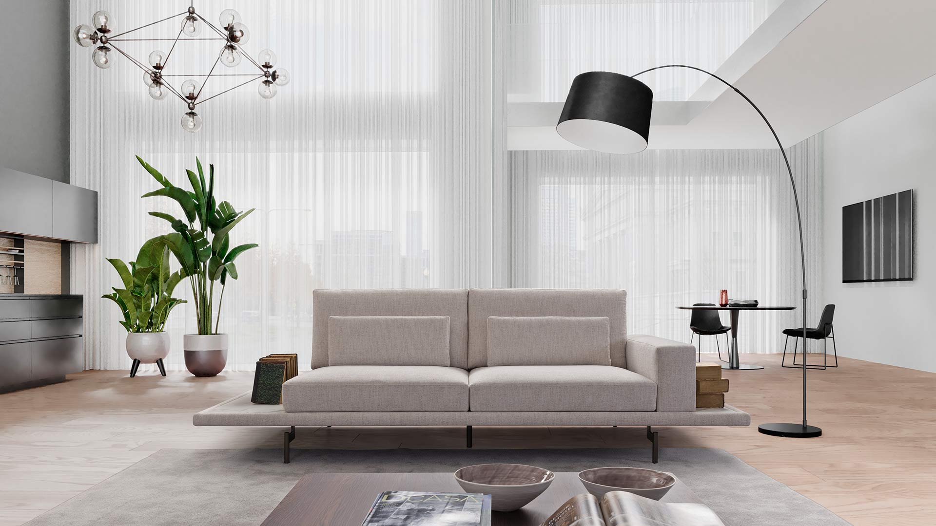 Trace canapé 4 places XL & Classic Design Italia